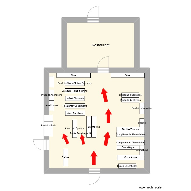 plan biodome - Plan 2 pièces 30 m2 dessiné par Anna_prt