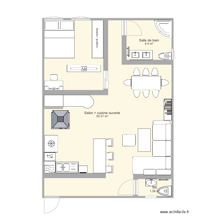 60m plan - Plan dessiné par Lilahcarrie