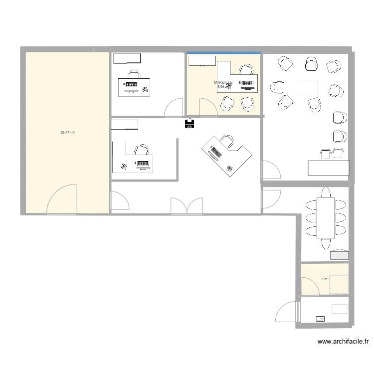 Plan – Plan bureaux – Par TRICHETP ️ | ArchiFacile