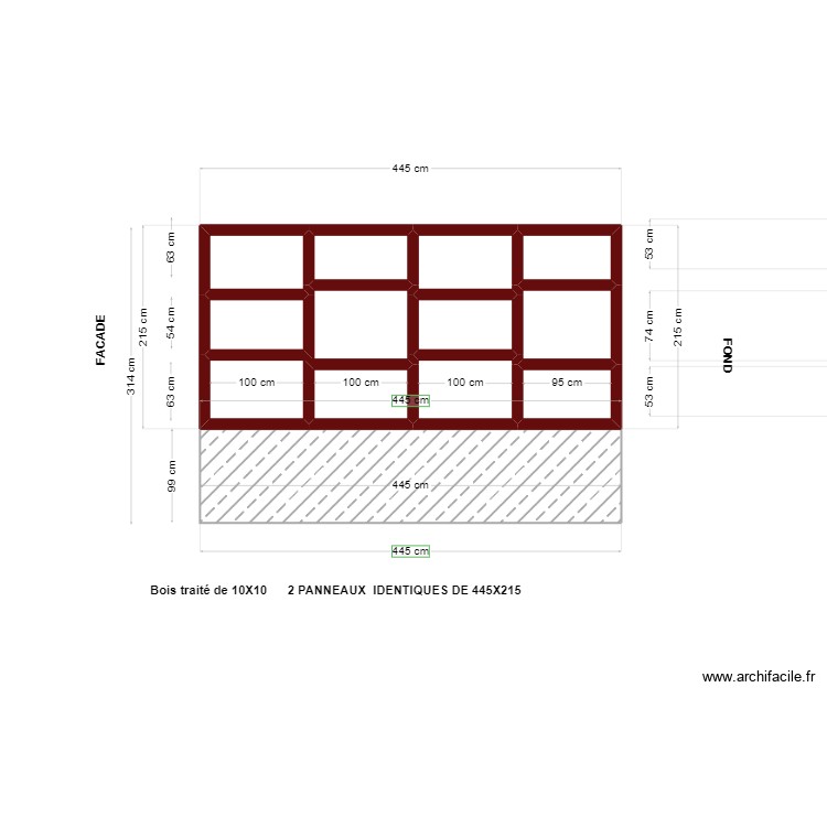 Garage Damien Face Picine-2 - Plan 11 pièces 7 m2 dessiné par Phil Tech