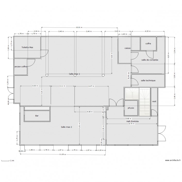Plan – casino machine a sous avec cotation – Par 4xdlm ️ | ArchiFacile