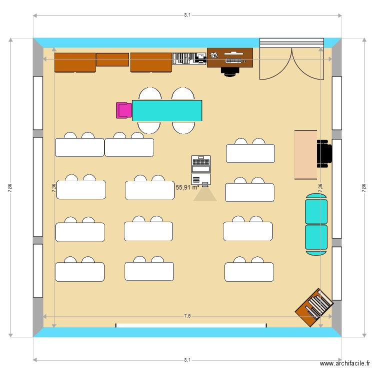 classe - Plan dessiné par jocolie