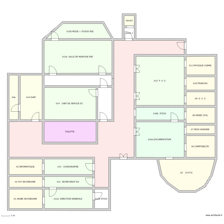 BATIMENT A - Plan dessiné par hamboli