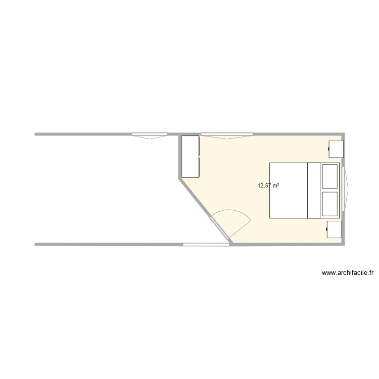 salon - Plan 1 pièce 13 m2 dessiné par proulin