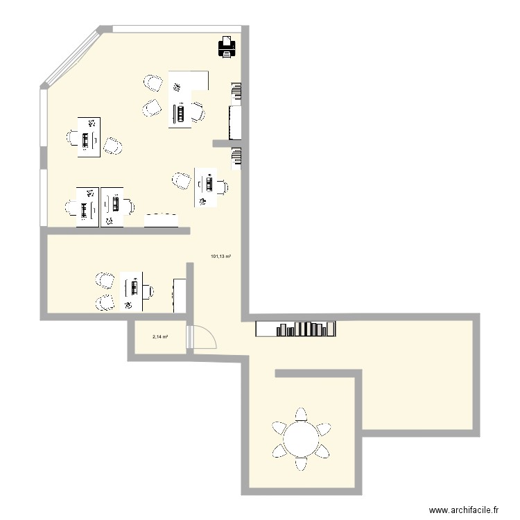 HALLUIN - Plan 2 pièces 103 m2 dessiné par StepahnieAbrimmo