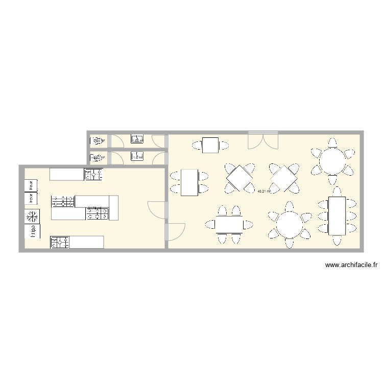 Plan – restaurant – Par aurorelachiver ️ | ArchiFacile