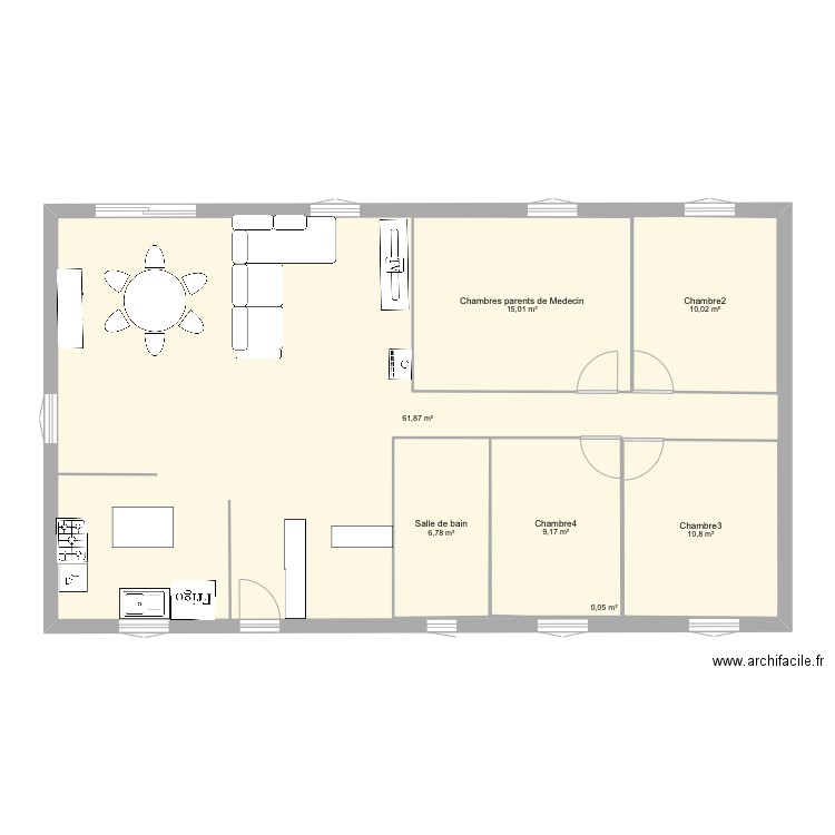 Plan maison simple - Plan dessiné par Yayababaye