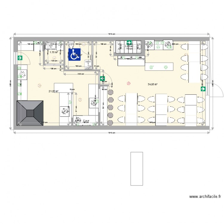 plan resto - Plan dessiné par plan resto