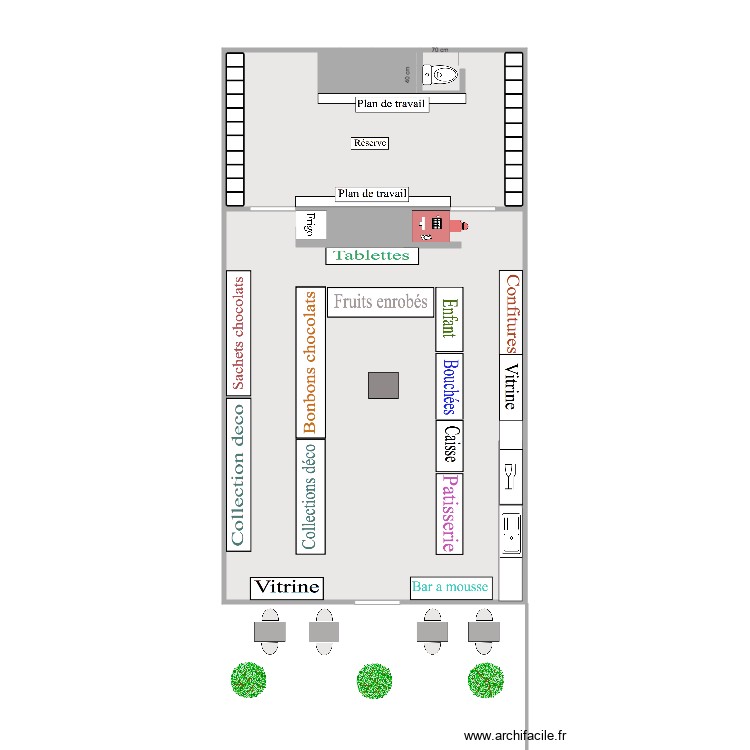 Plan magasin - Plan dessiné par lauramzou