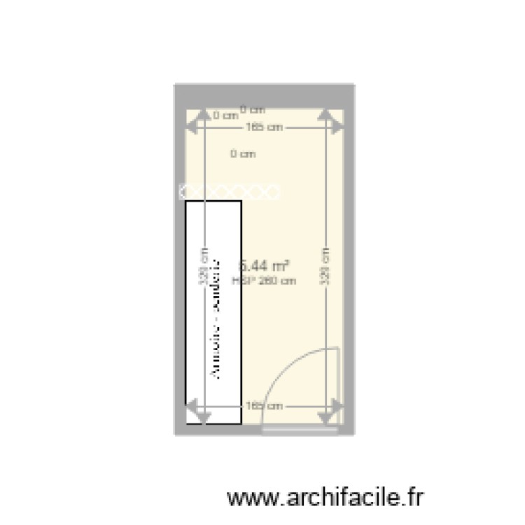 vestiaire - Plan dessiné par maisondent