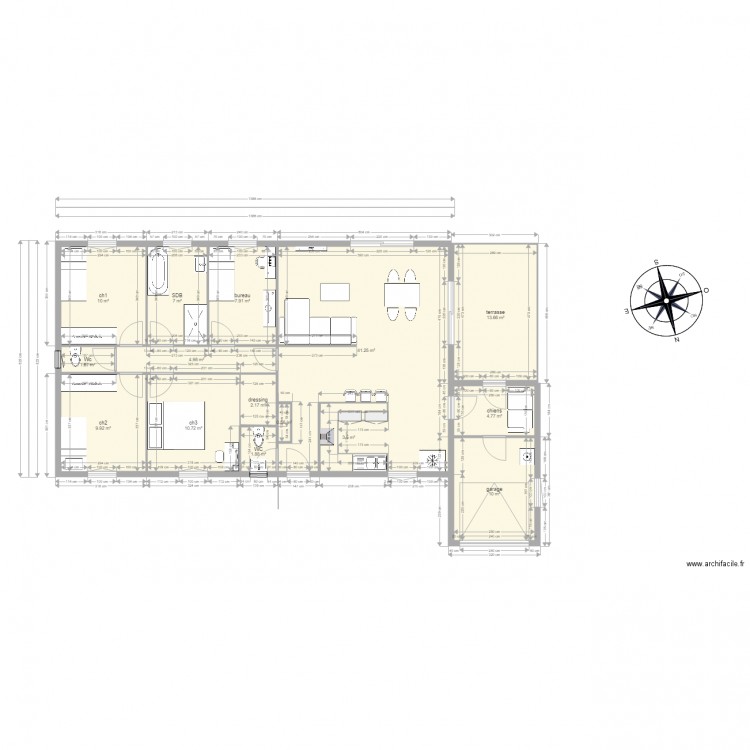 plan coté - Plan dessiné par erbo
