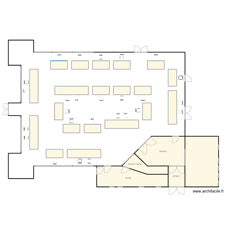 Plan – SALLE DES FETES – Par apestalex ️ | ArchiFacile