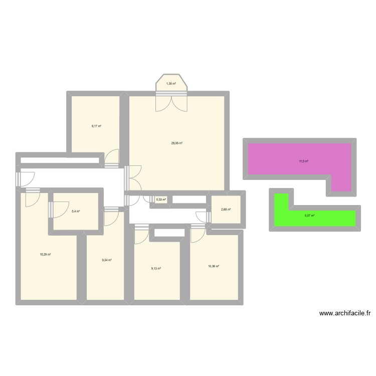 PUTEAUX - Plan dessiné par jeromeledet92