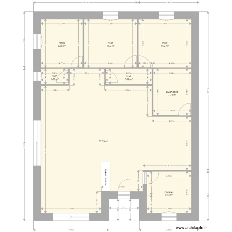 plan MAM - Plan dessiné par meloetmika