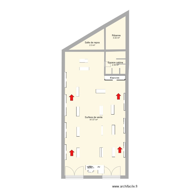 PLAN DU MAGASIN - Plan dessiné par Packi