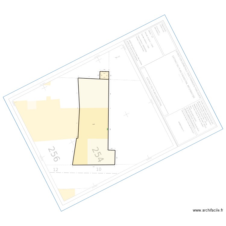 base cadastre - Plan dessiné par zagzouat