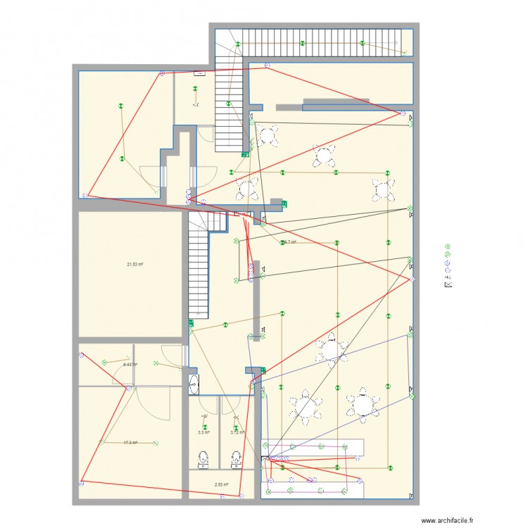 discotheque - Plan dessiné par Thom2A