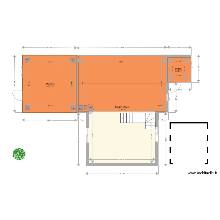 plan RDC - Plan dessiné par Emilienmarecho