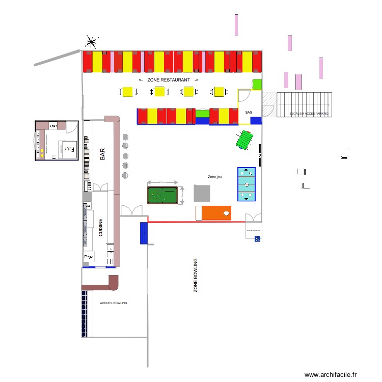 BOWLING V4 - Plan dessiné par VIALANEIX