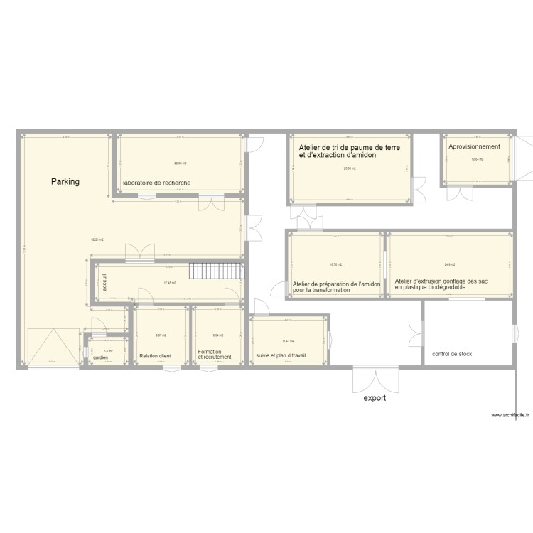 Plan – usine – Par nizaress20 ️ | ArchiFacile