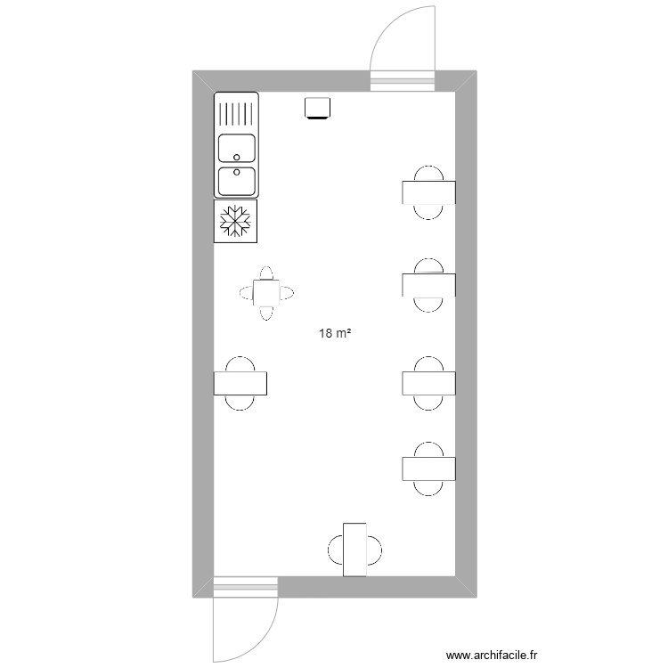 Plan – Plan salle repos YAC HOTEL – Par celiaadda92 ️ | ArchiFacile