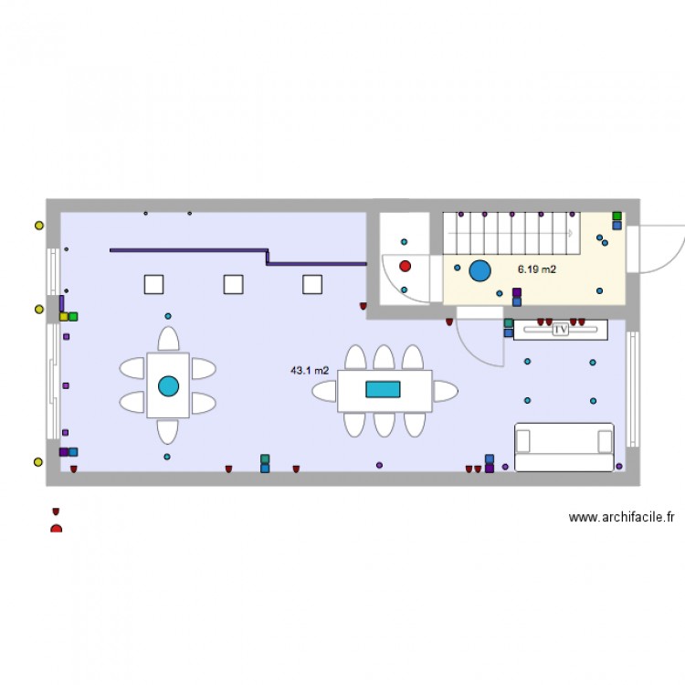Plan éclairage My Home - Plan dessiné par Joa124