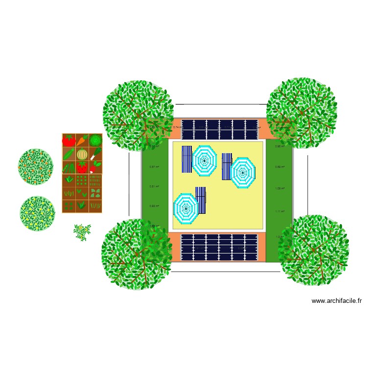college - Plan dessiné par nadia0911