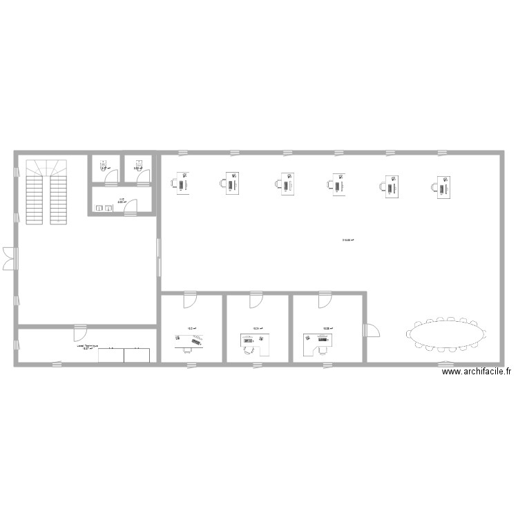 rdc bâtiment 2 - Plan dessiné par sn42100