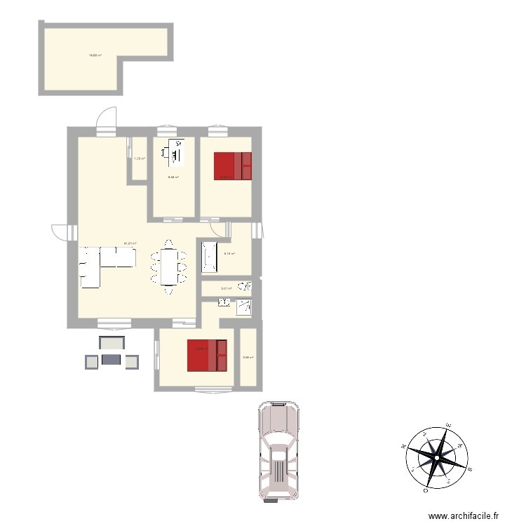 Plan – Plan v3 – Par gigi69001 ️ | ArchiFacile