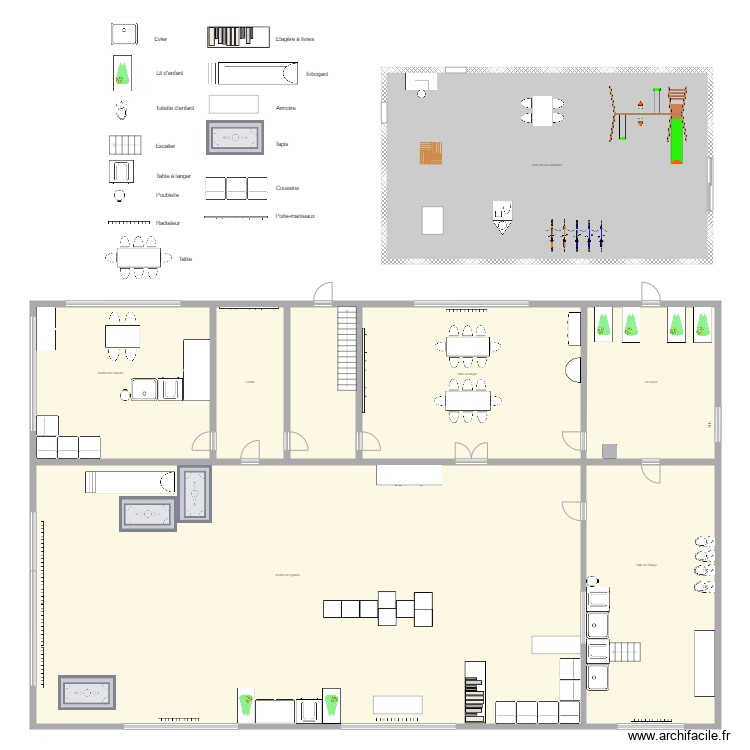 crèche - Plan dessiné par Ultimatom