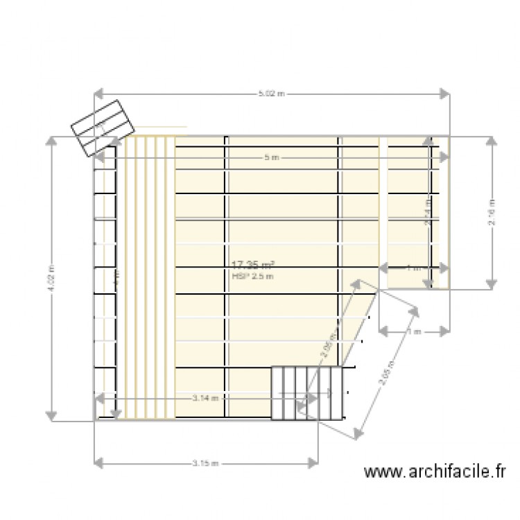 Plan – TERRASSE – Par Jean Michel GARREAU ️ | ArchiFacile