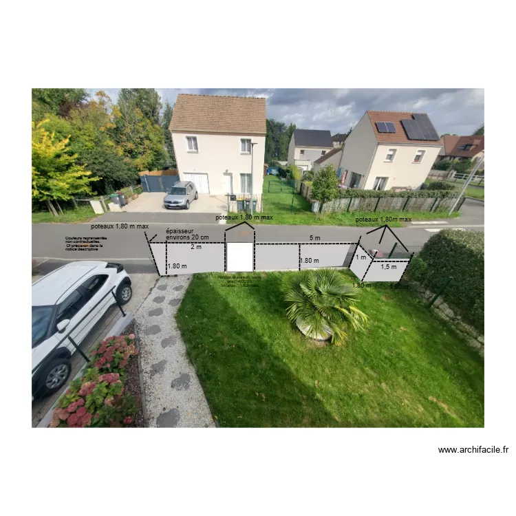 Plan – Mur vu haut – Par maxime ferreboeuf ️ | ArchiFacile