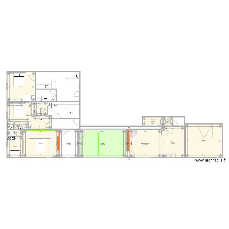 Maison loc - Plan dessiné par carol060469