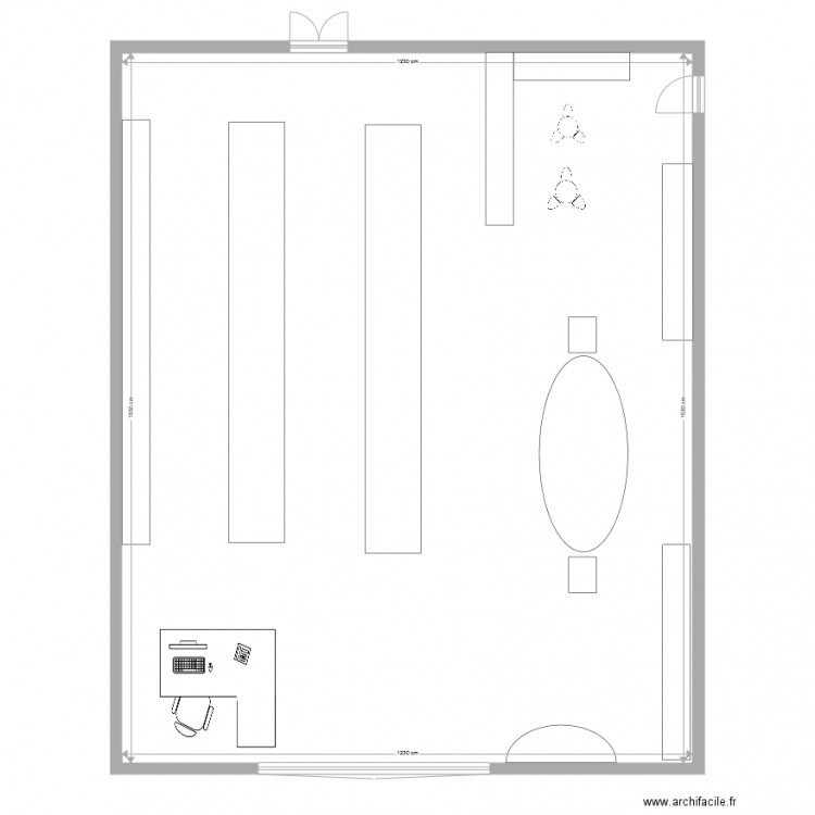 superette - Plan dessiné par h...
