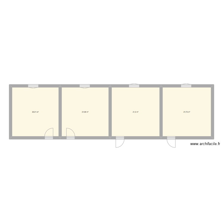 Cabinet - Plan dessiné par vdmat