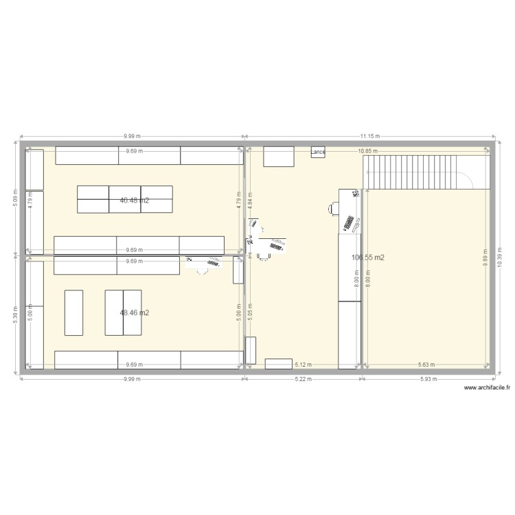 Plan SAV haut avec côtes 2017 - Plan dessiné par directeursav
