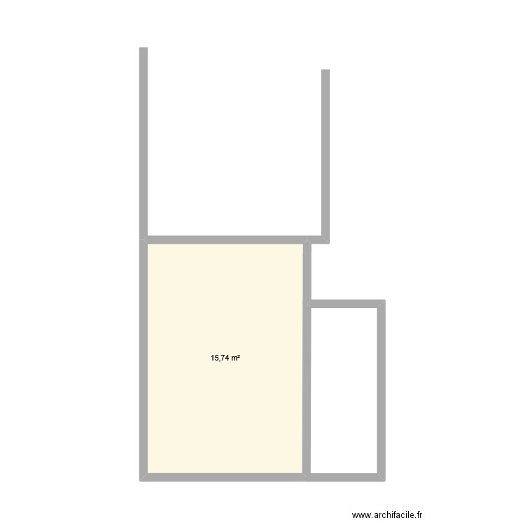 TP1 - Plan 1 pièce 16 m2 dessiné par Gora