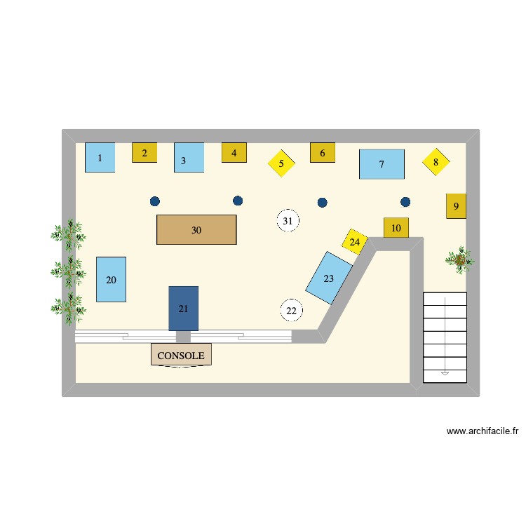 LA CABANE - Plan 1 pièce 34 m2 dessiné par AURELIA220789