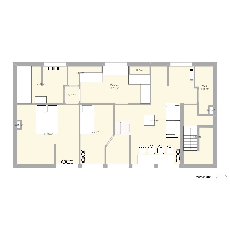 6rdD v10 - Plan 12 pièces 80 m2 dessiné par LM29000