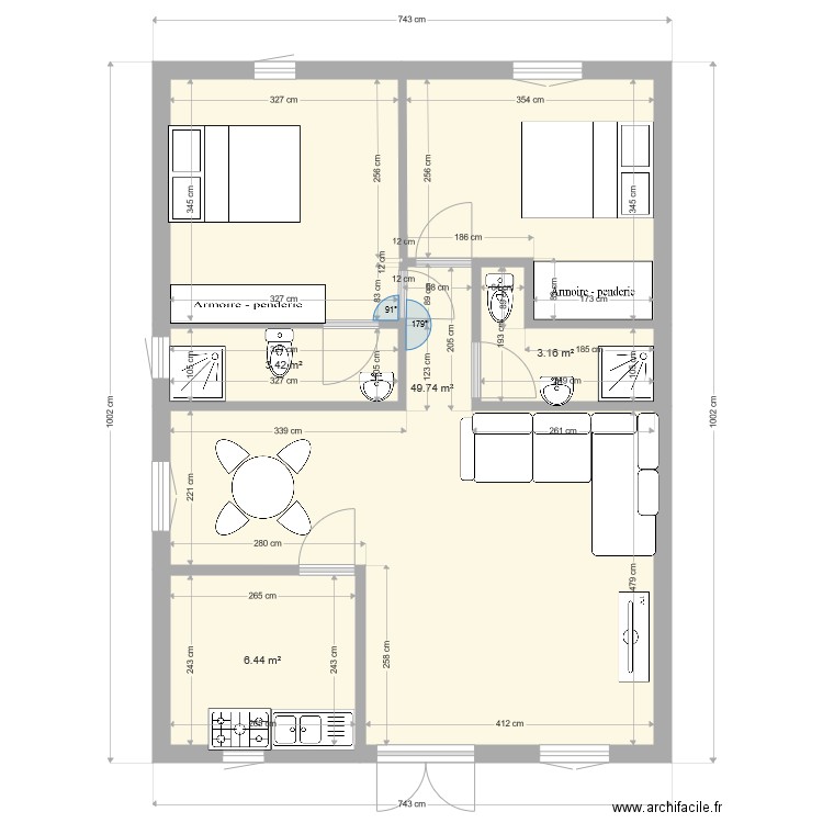 abidjan f3 - Plan dessiné par kouassi