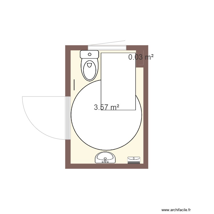 Plan – Sanitaire PMR – Par Katrinn ️ | ArchiFacile