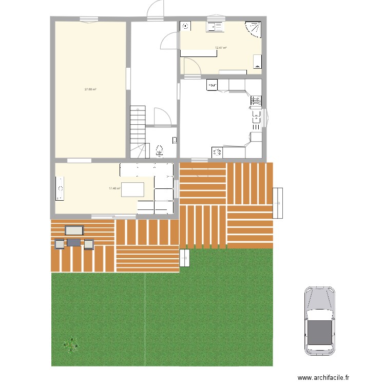 plan rdc - Plan dessiné par missillac
