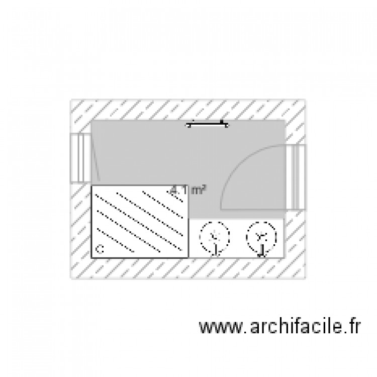 Plan – Salle de Douche – Par cases81000 ️ | ArchiFacile