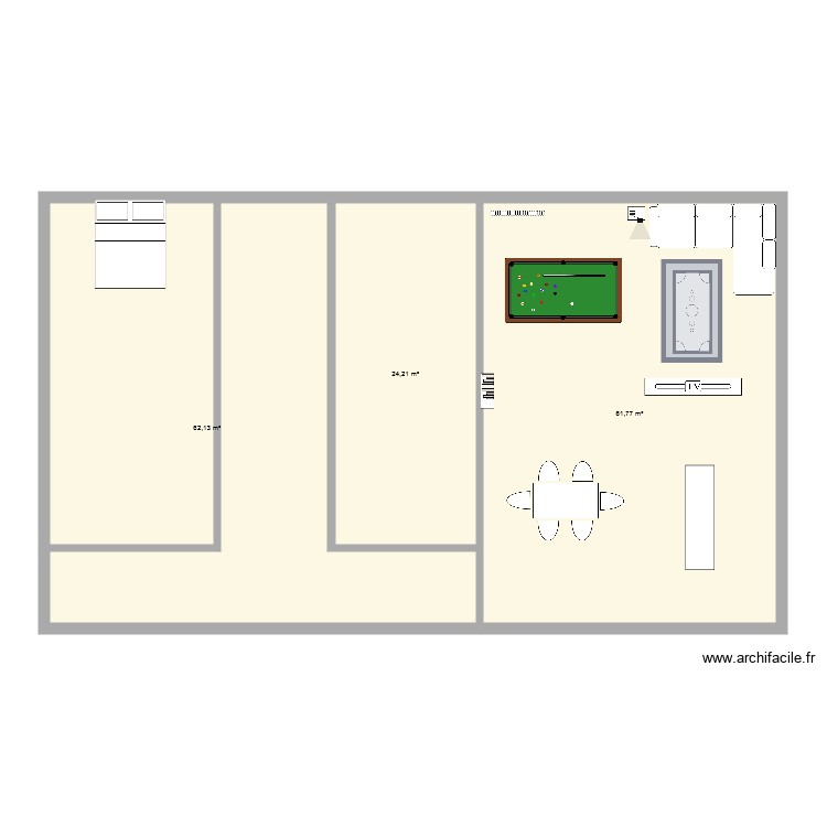 my dream housse - Plan 3 pièces 148 m2 dessiné par marie brgt