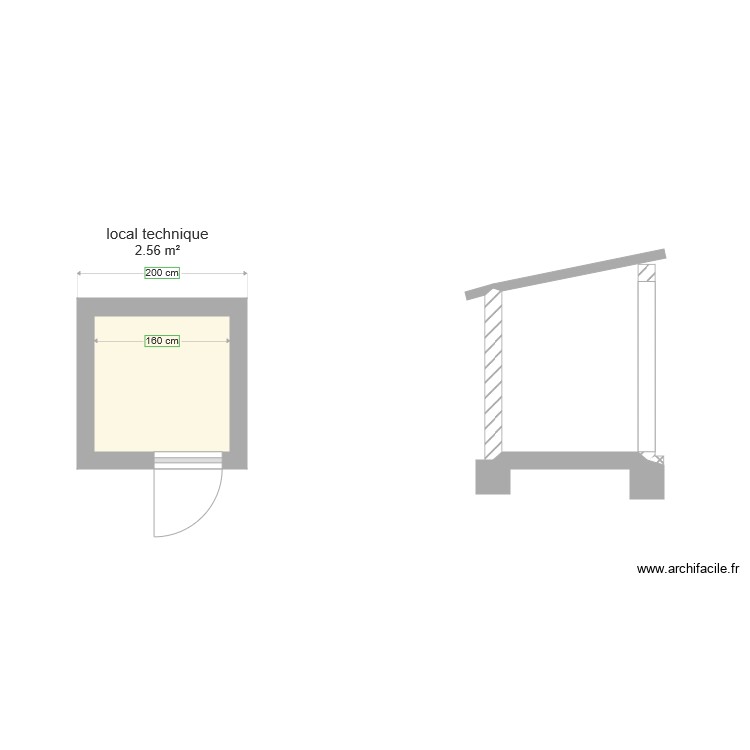 LOCAL TECHNIQUE - Plan dessiné par MARC047