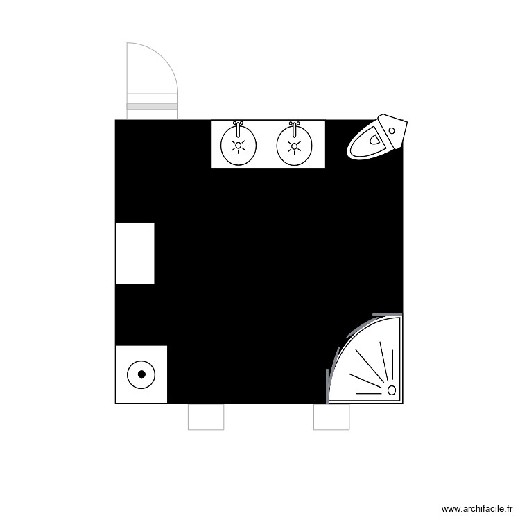 Plan – salle de bain – Par ass222 ️ | ArchiFacile