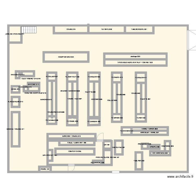 depot - Plan dessiné par OSMAN77