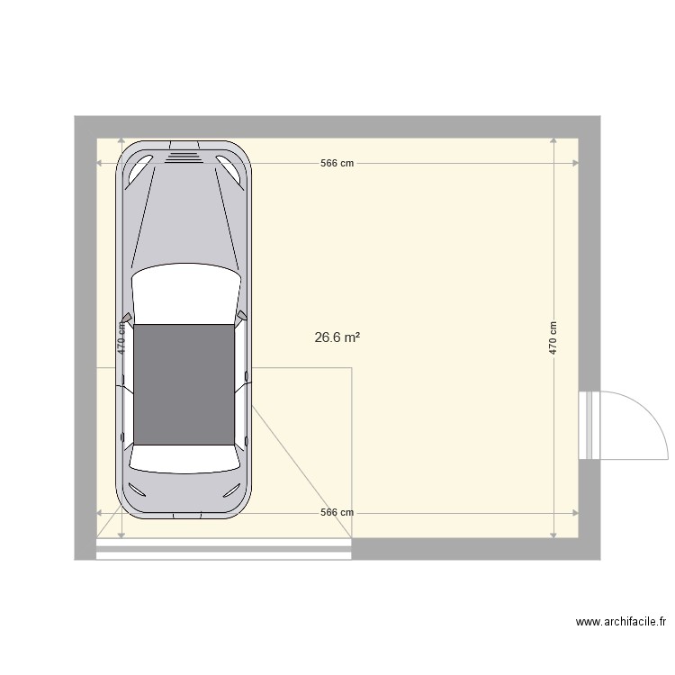 garage combi - Plan dessiné par pom2ter