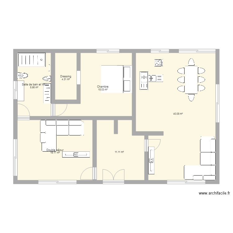 La maison de mes reves - Plan dessiné par NAVO