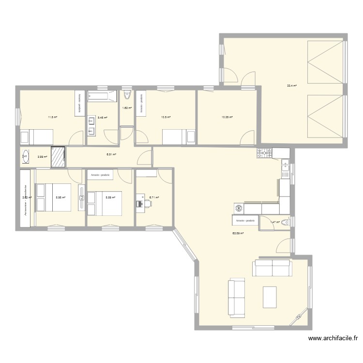 Plan Maison 180 M2 Plain Pied | Ventana Blog